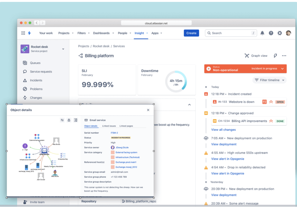 Die Funktionen von Jira Service Management Cloud und Data Center im ...
