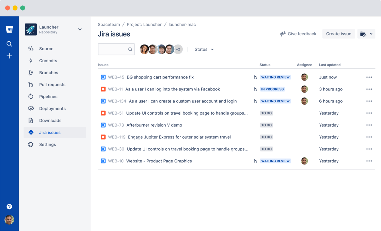 Die Funktionen von Bitbucket Cloud und Data Center im Vergleich