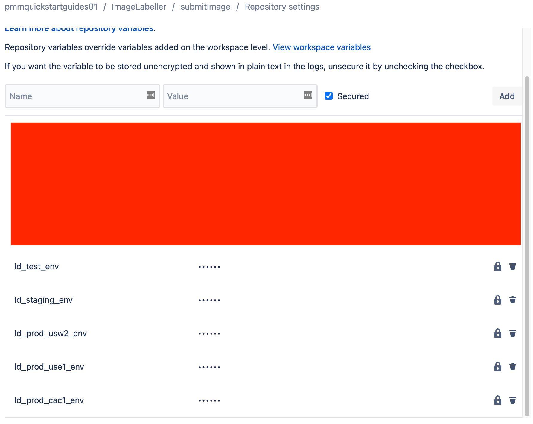 Uso de las marcas de función de Launch Darkly con Bitbucket Pipelines