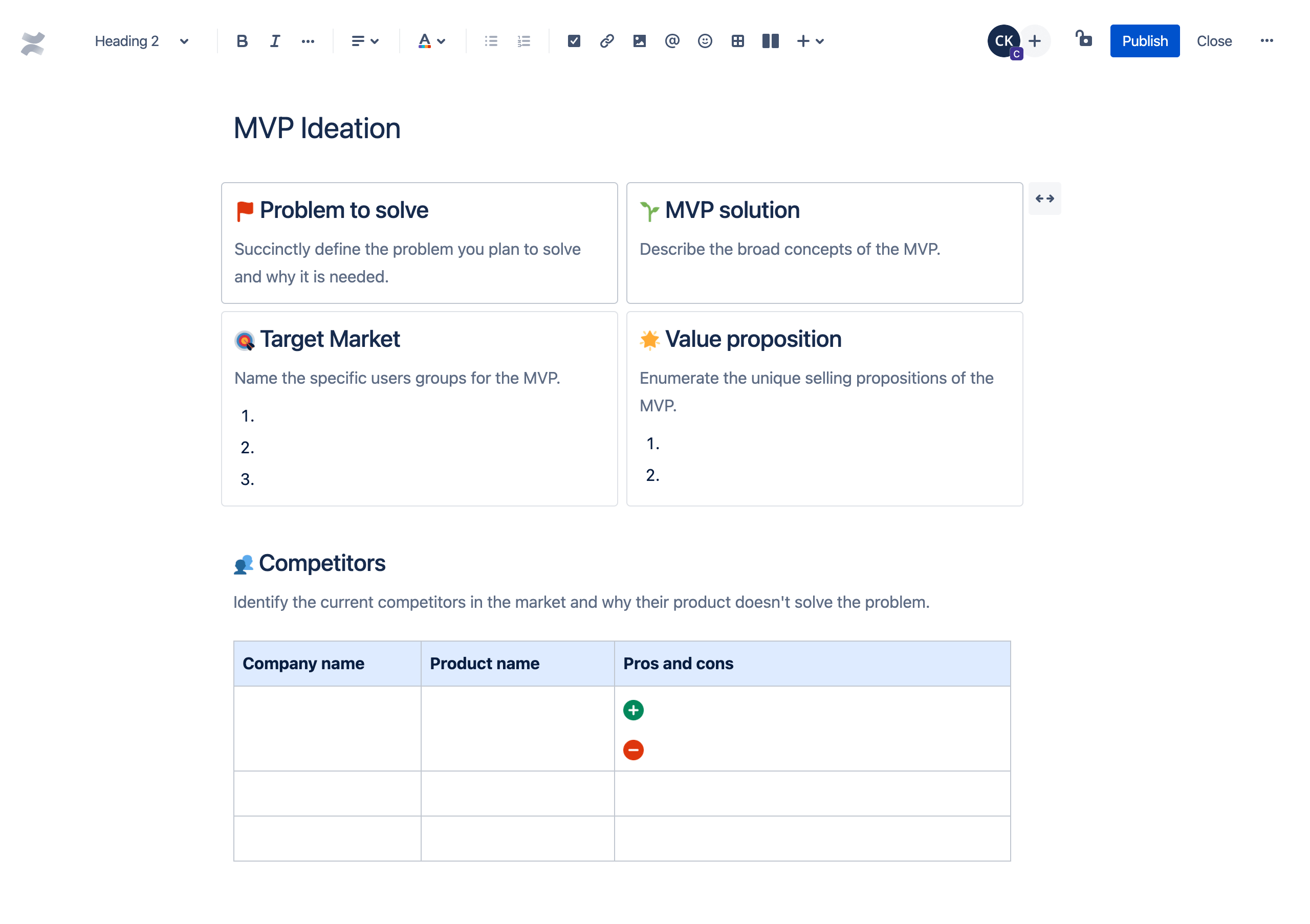 MVP ideation template | Atlassian
