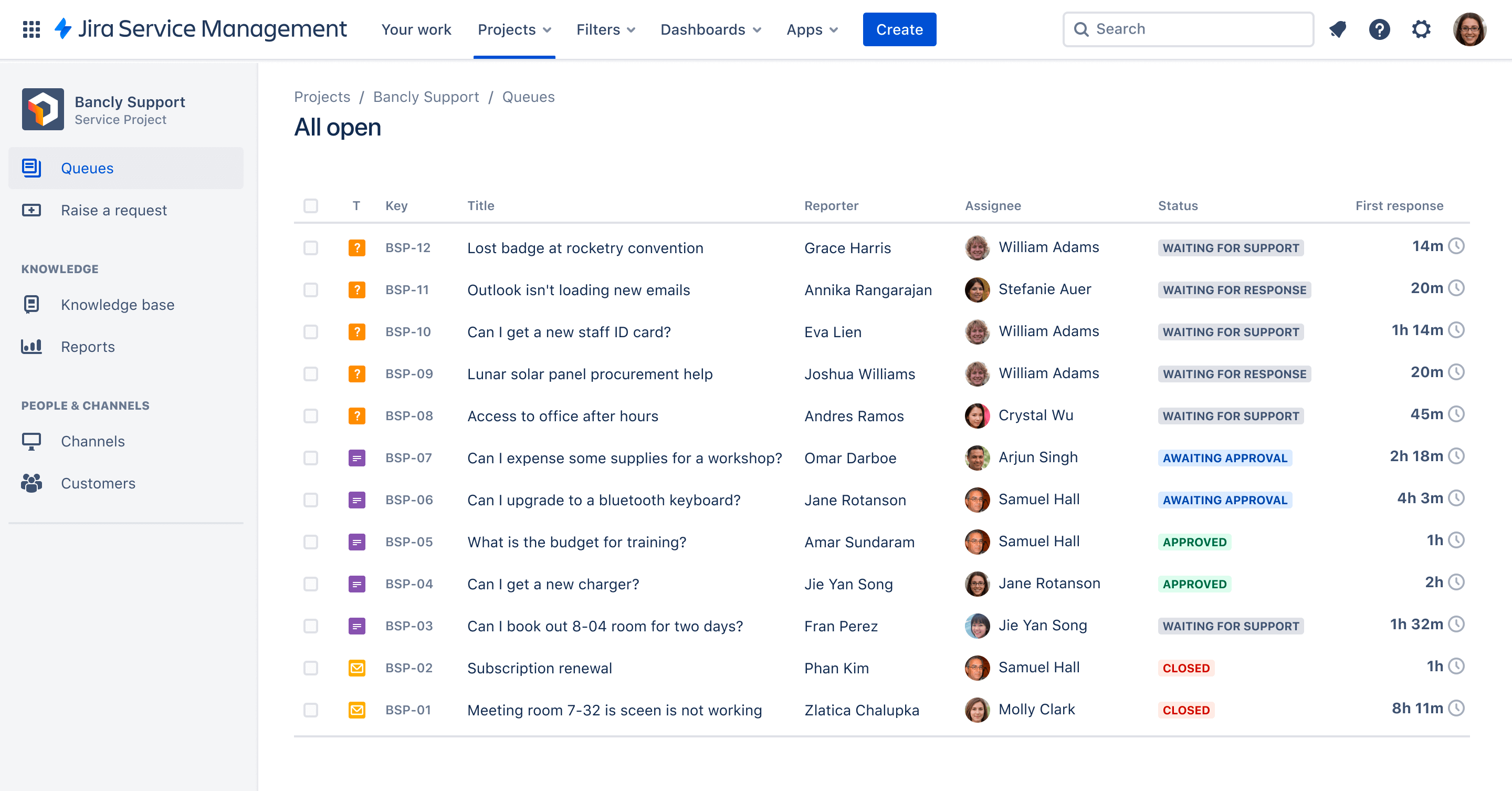 Finance service management template | Jira Templates