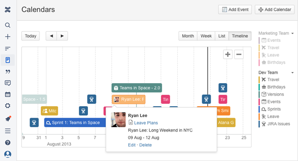 Team Calendars for Confluence | Atlassian