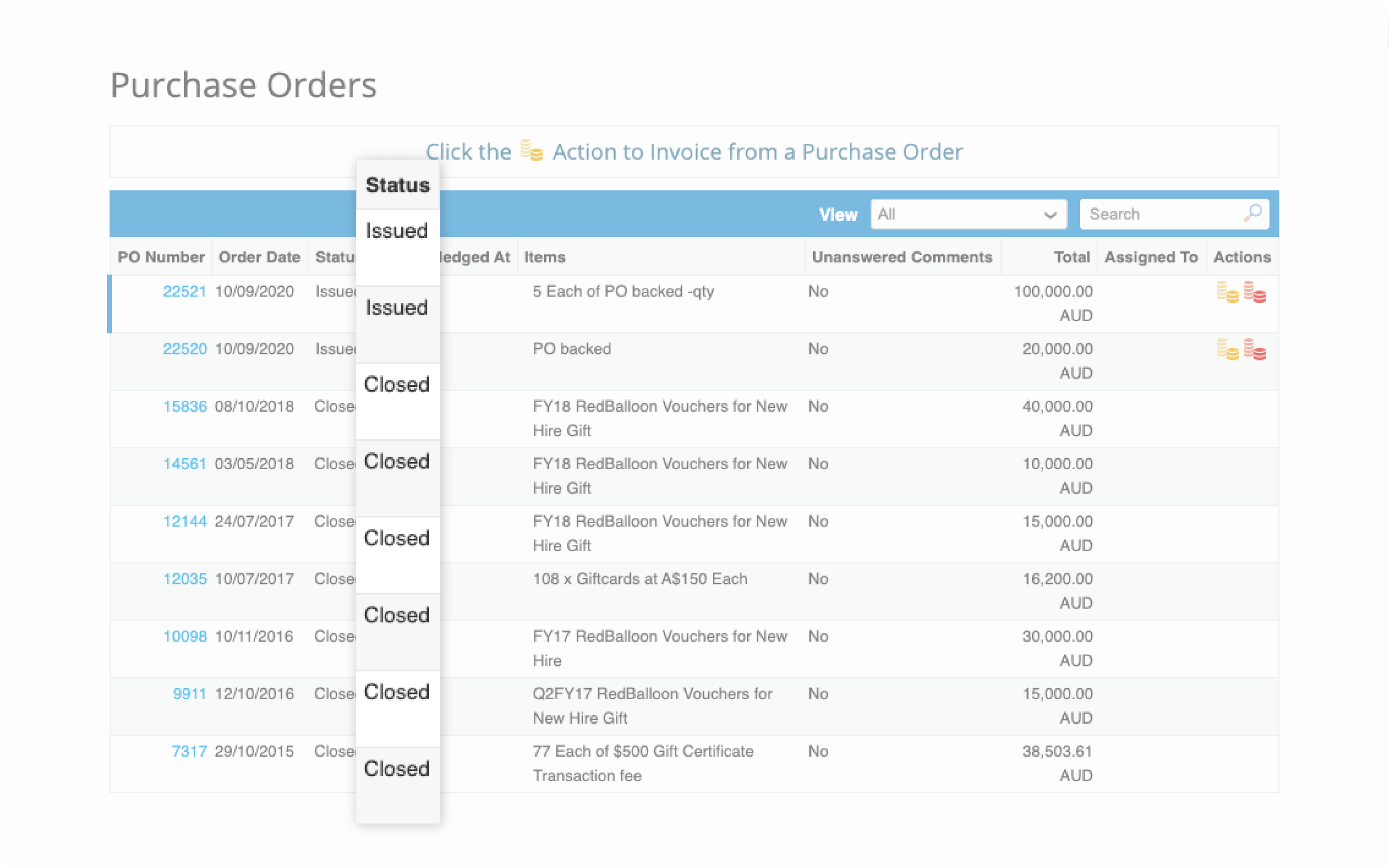Atlassian Suppliers - Submit an invoice with a PO