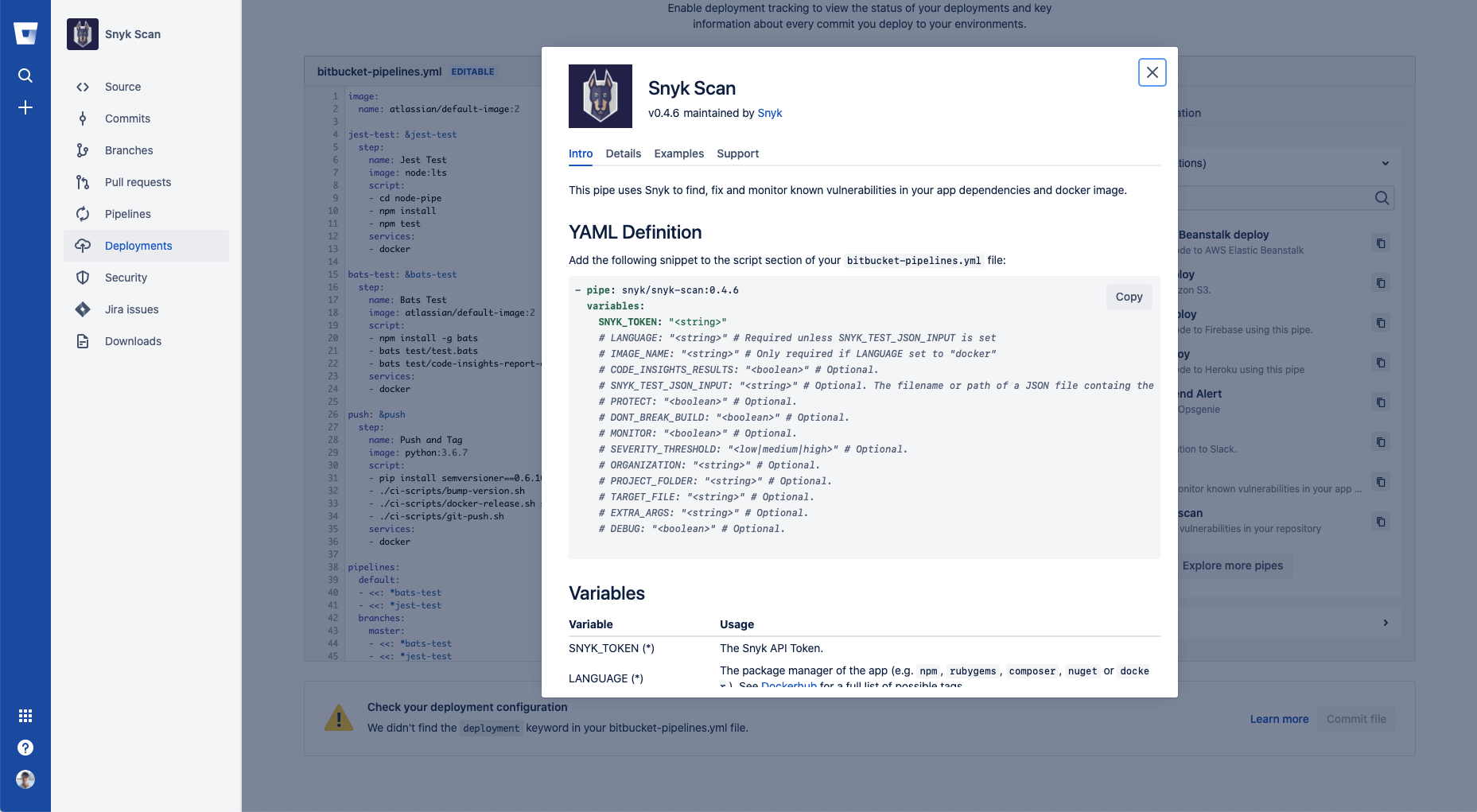 Snyk Integration with Atlassian Open DevOps | Atlassian