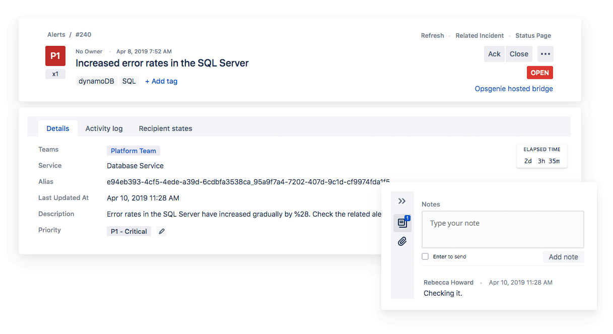 Opsgenie – Alerta de TI | Atlassian