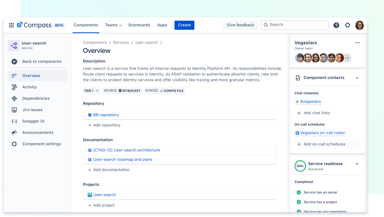 Compass - Features | Atlassian
