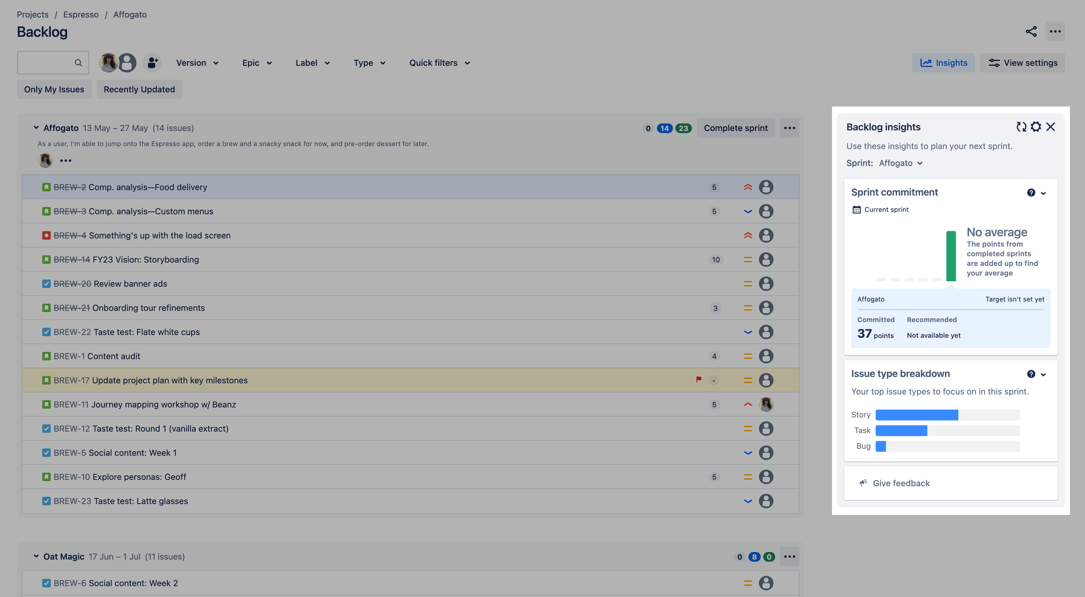 Tutorials over Jira Software-inzichten | Atlassian