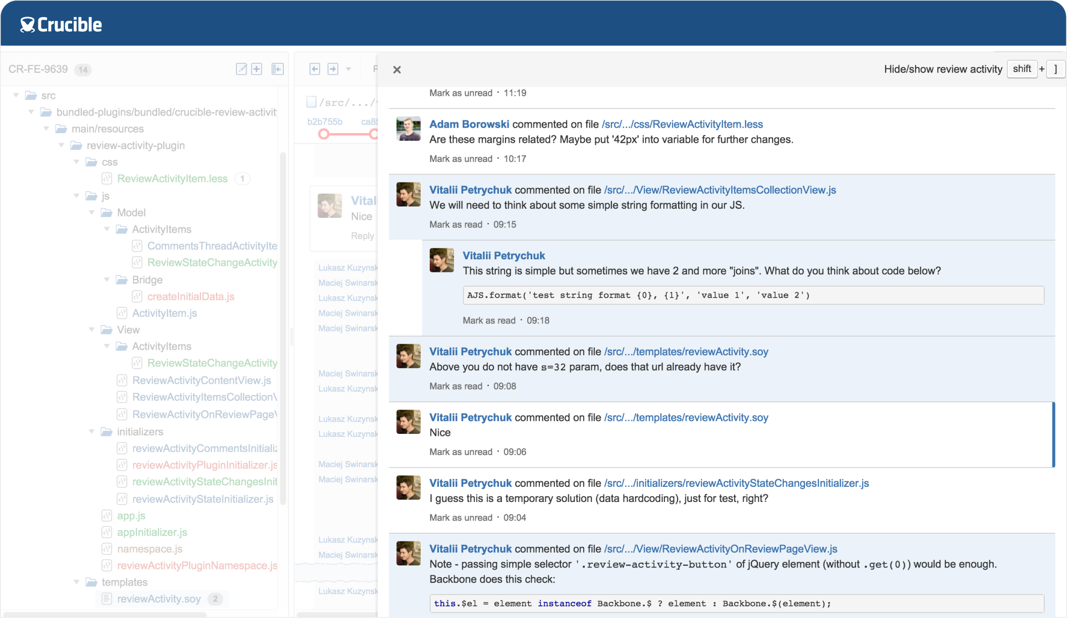 Crucible Code Review Tool for Git, SVN, Perforce and More