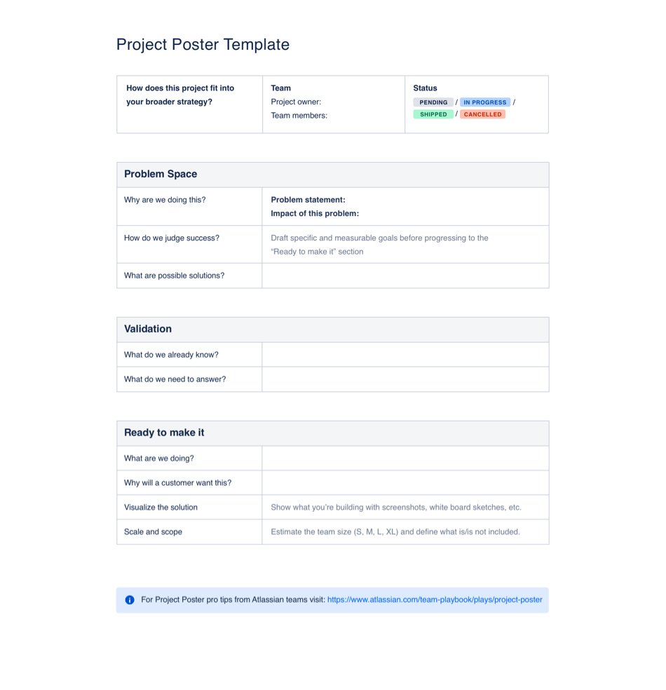 Templates do Confluence | Atlassian