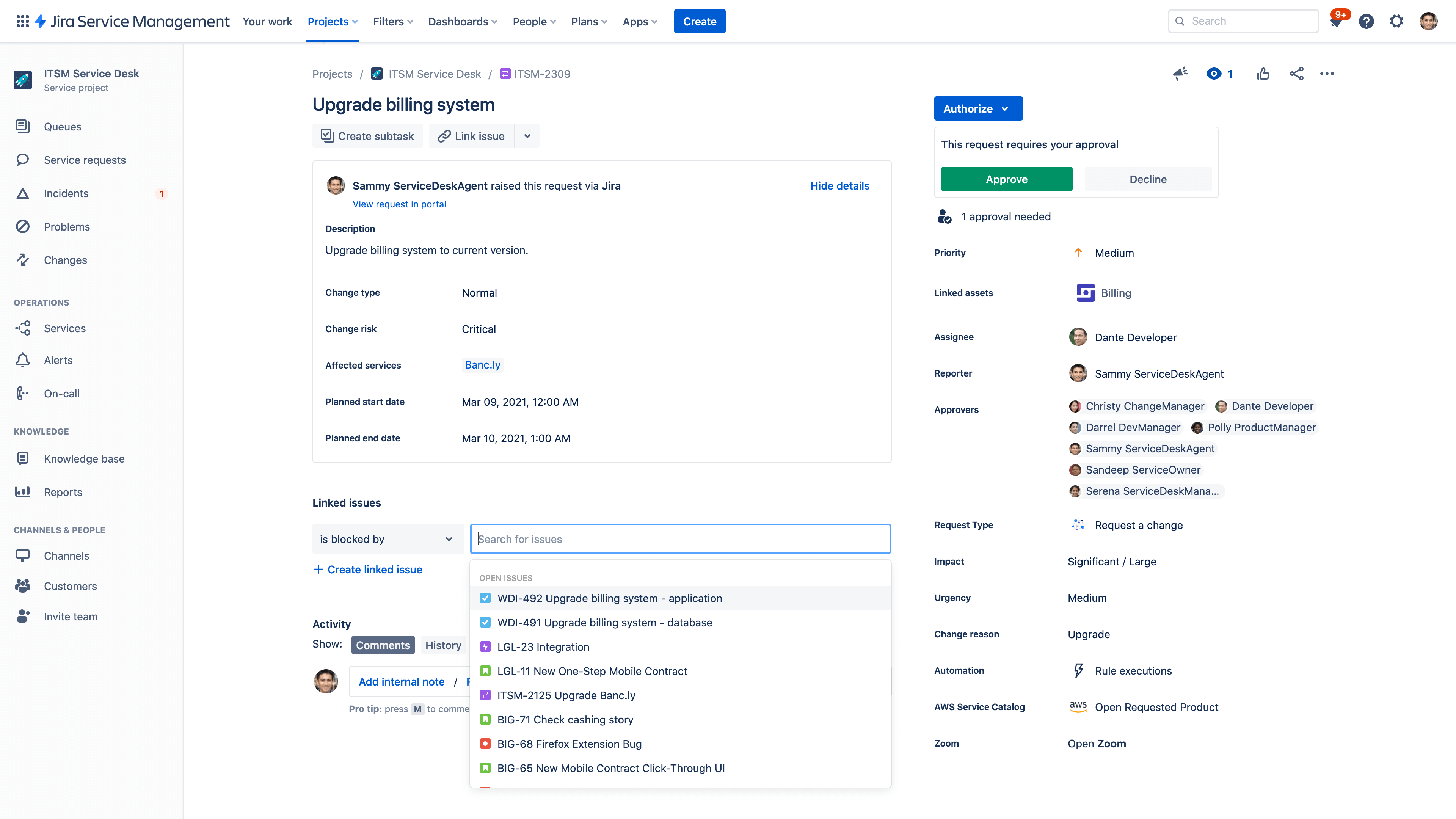 Jira Service Management & Jira Software Integration