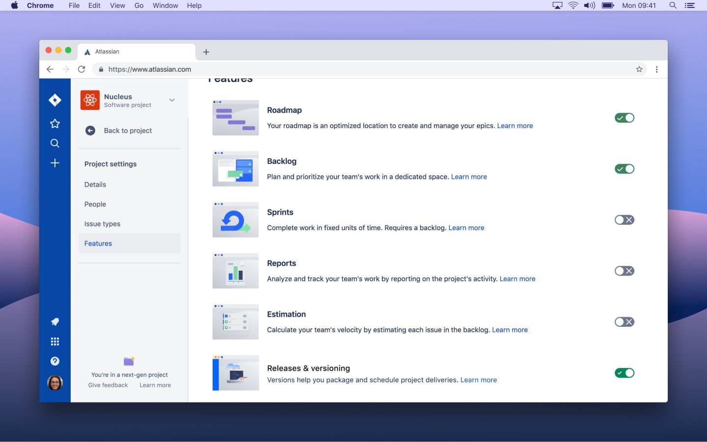 Compara las funciones de Jira Software Cloud y Data Center