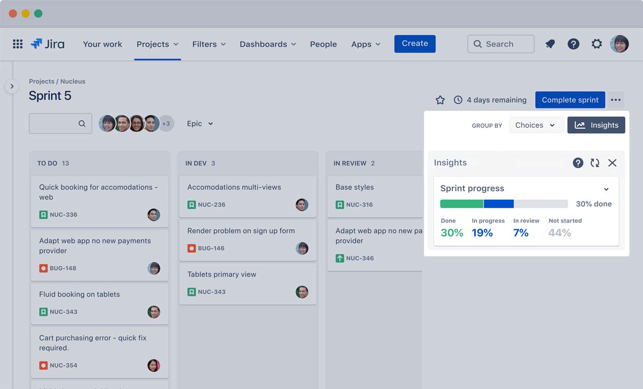 Compara las funciones de Jira Cloud y Jira Software Data Center