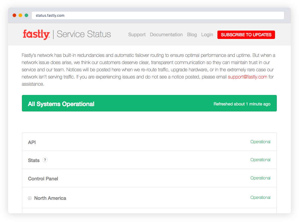 Make your developers happy with a great status page