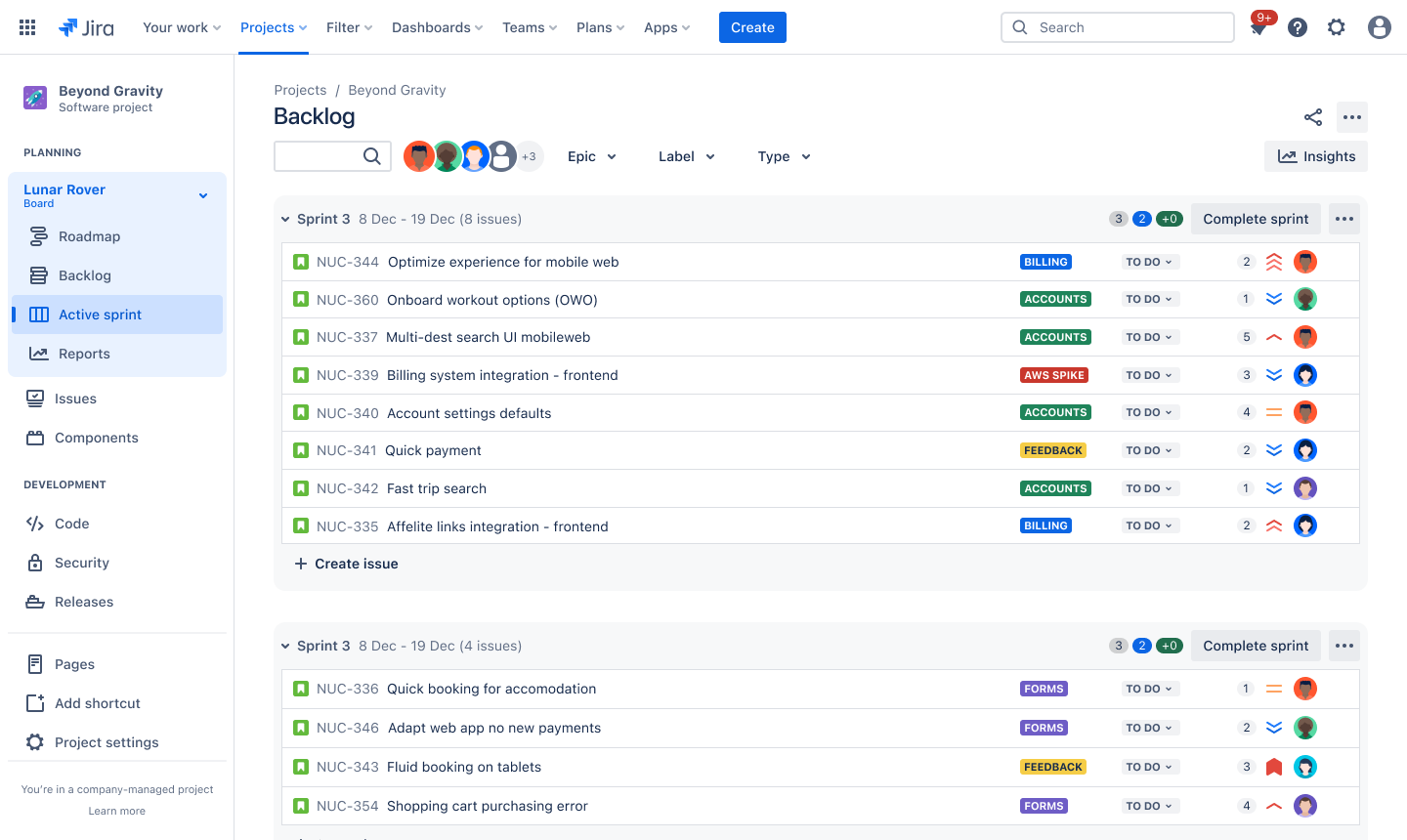 Plantilla del backlog del producto | Jira Templates