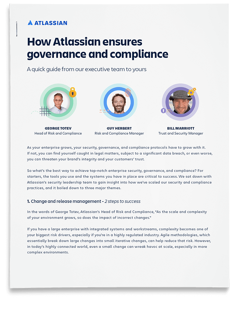 How Atlassian ensures governance and compliance | Atlassian