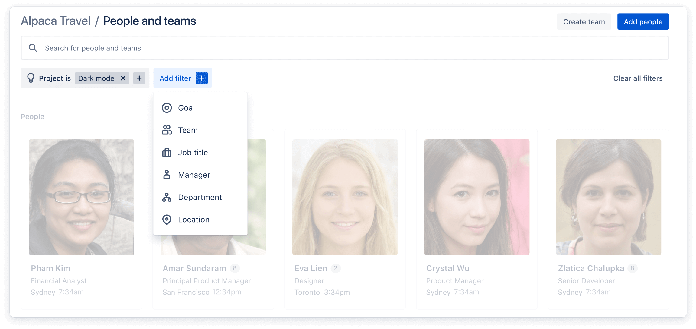 The teams directory | Atlassian