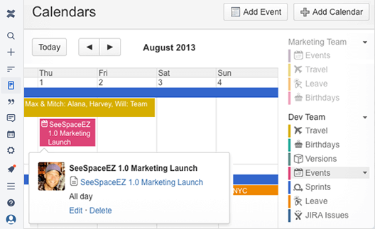 Team Calendars for Confluence | Atlassian