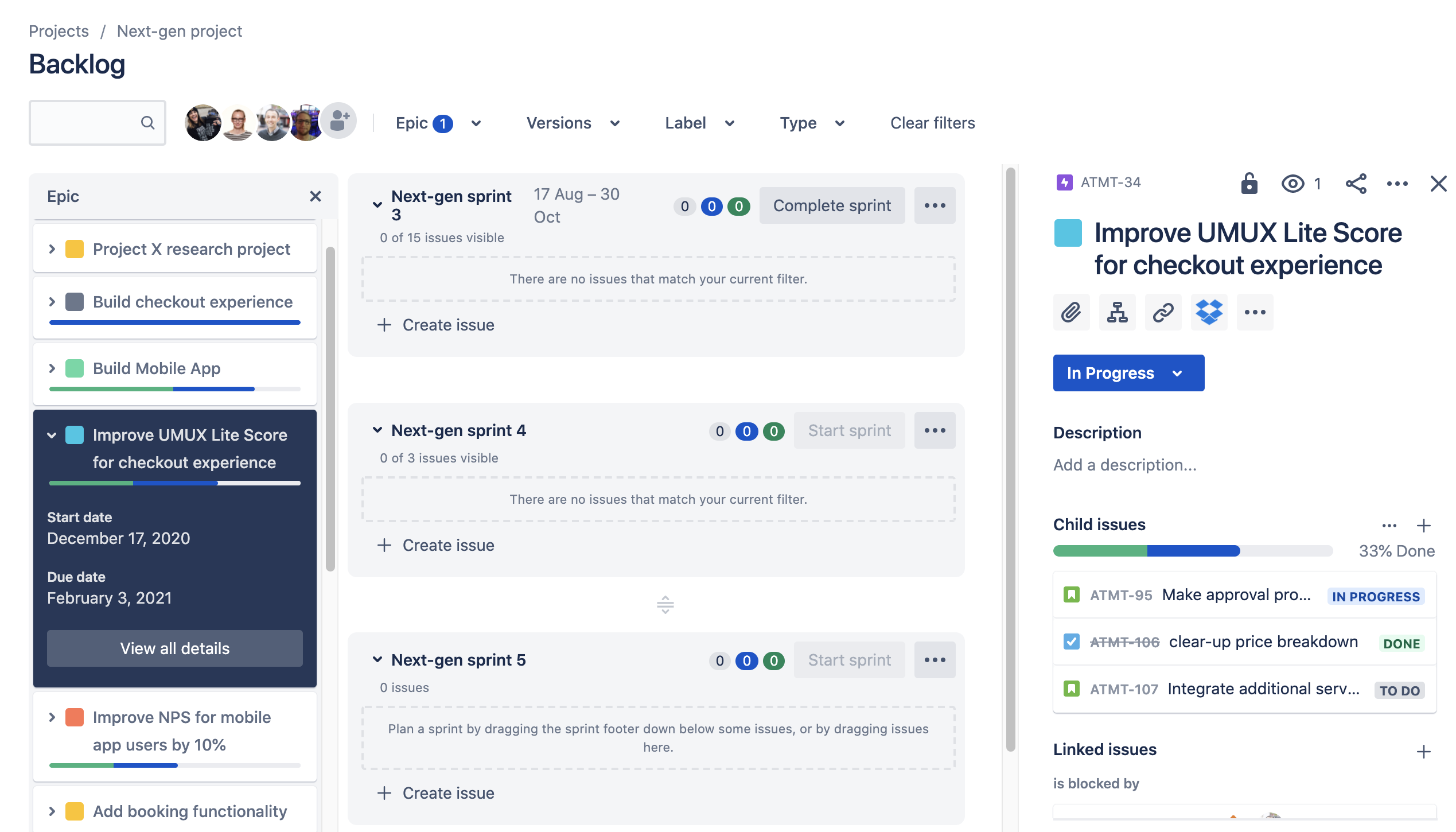 Learn how to use epics in Jira | Atlassian