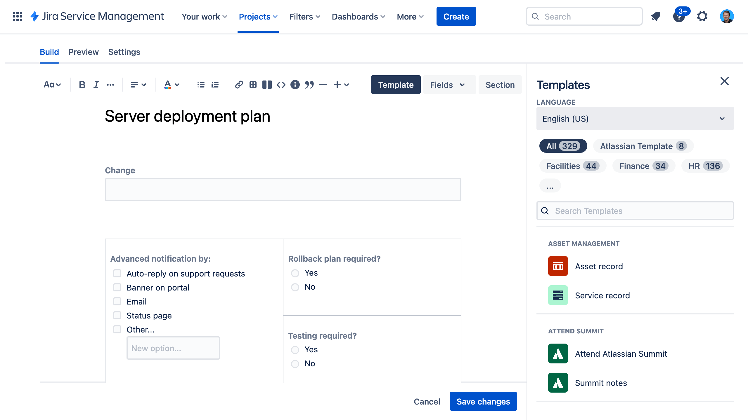 Compare Jira Service management Cloud and Data Center features