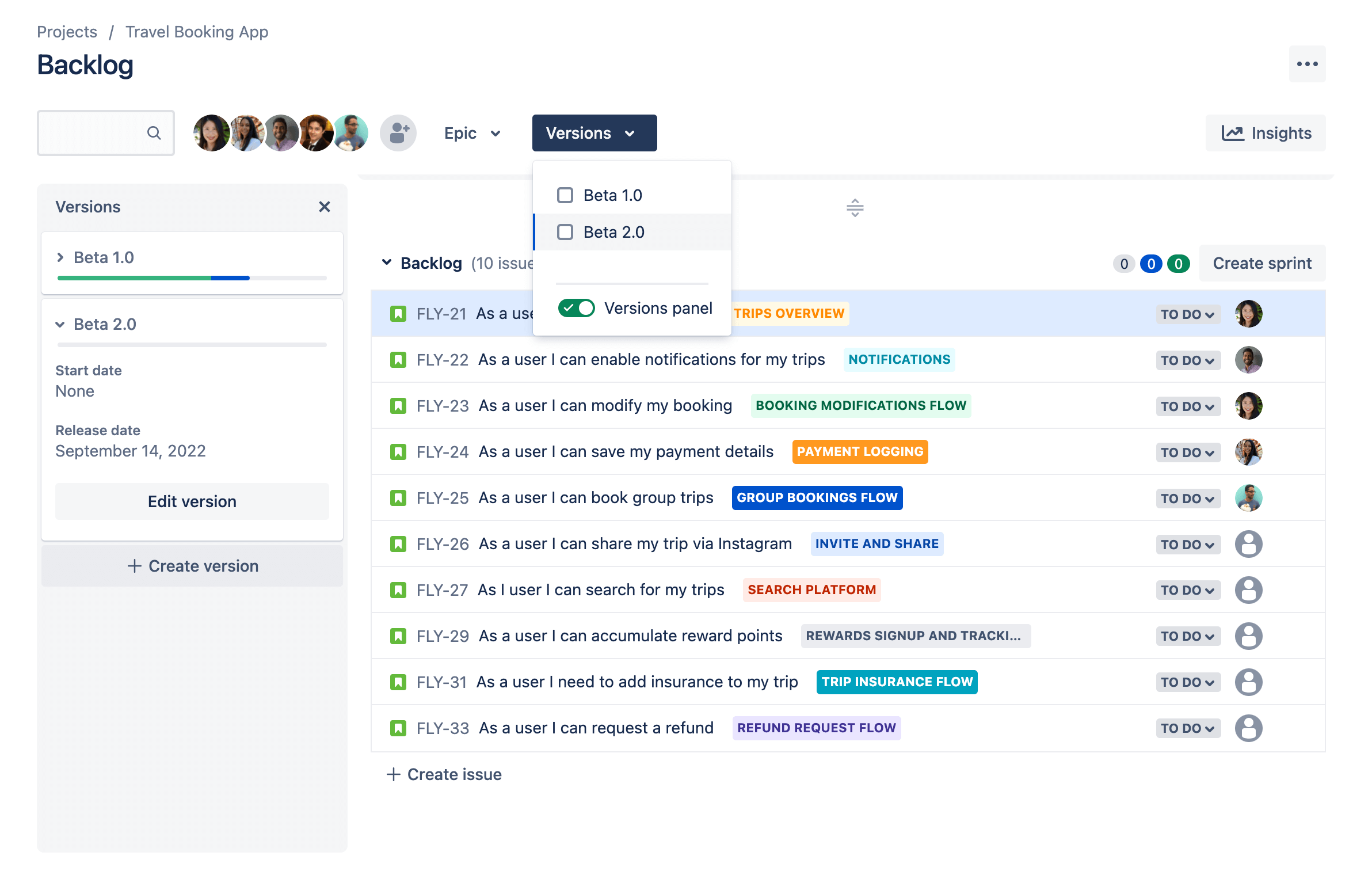 Guide étape par étape de la gestion des versions dans Jira