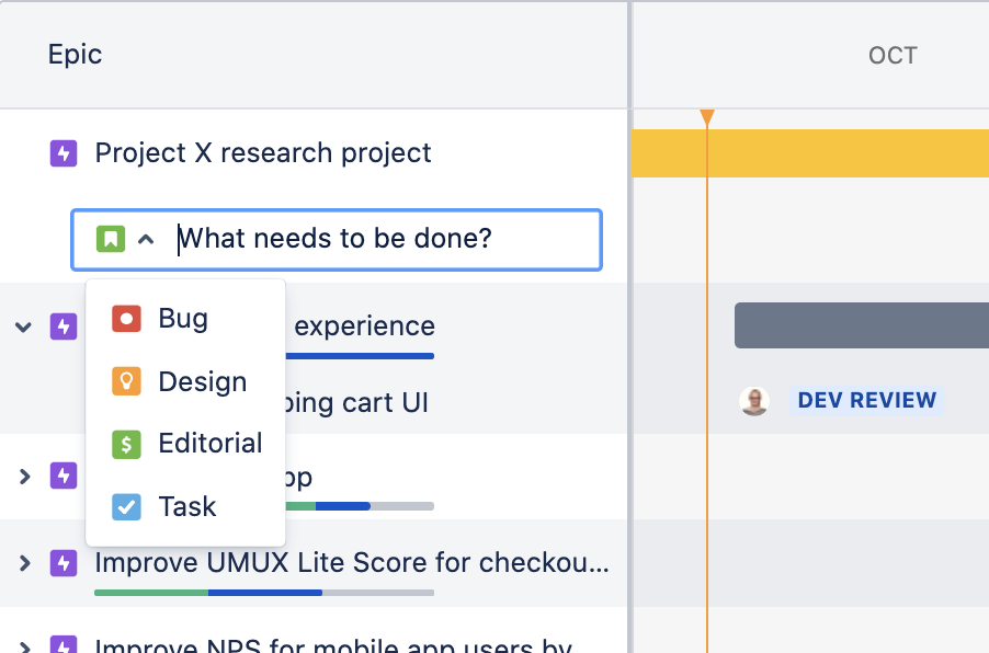 Jira Software でのエピックの使用方法 Atlassian